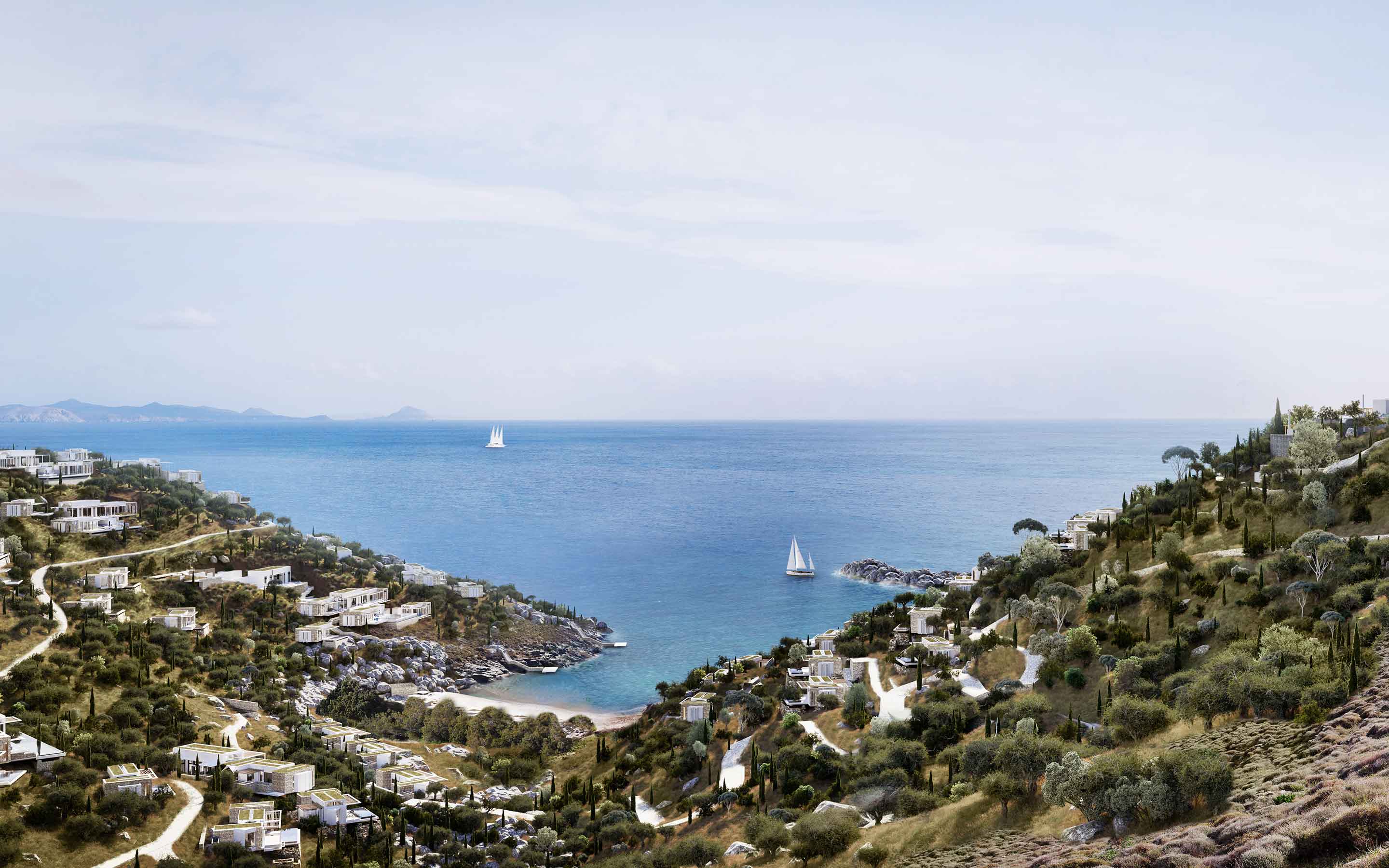 Tourism Colonisation, Tzia Island Greece, before and after. : r/UrbanHell